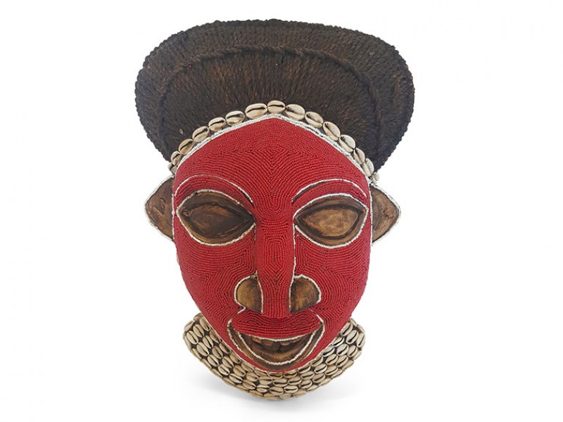 African Creative :: Large Red Bamileke Mask