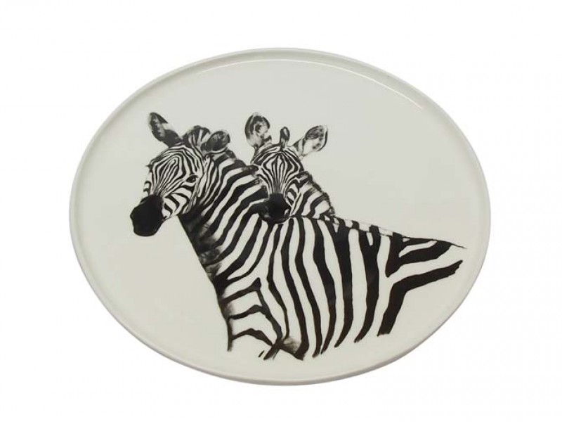 African Creative :: Ceramic Zebra Plate