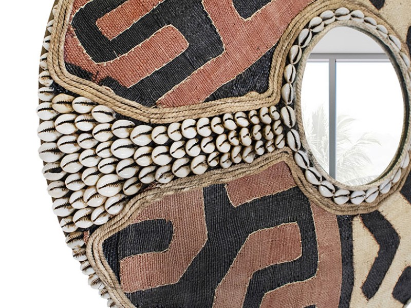African Creative :: African Shield Mirror Design With MudCloth and ...